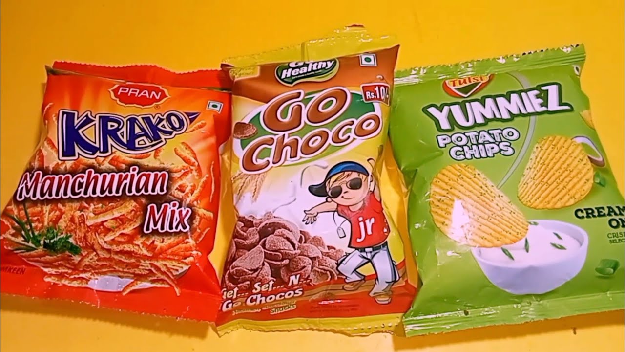 Unpacking potato chips for kids - YouTube
