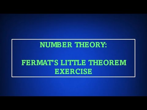 Number Theory: Fermat's Little Theorem - YouTube