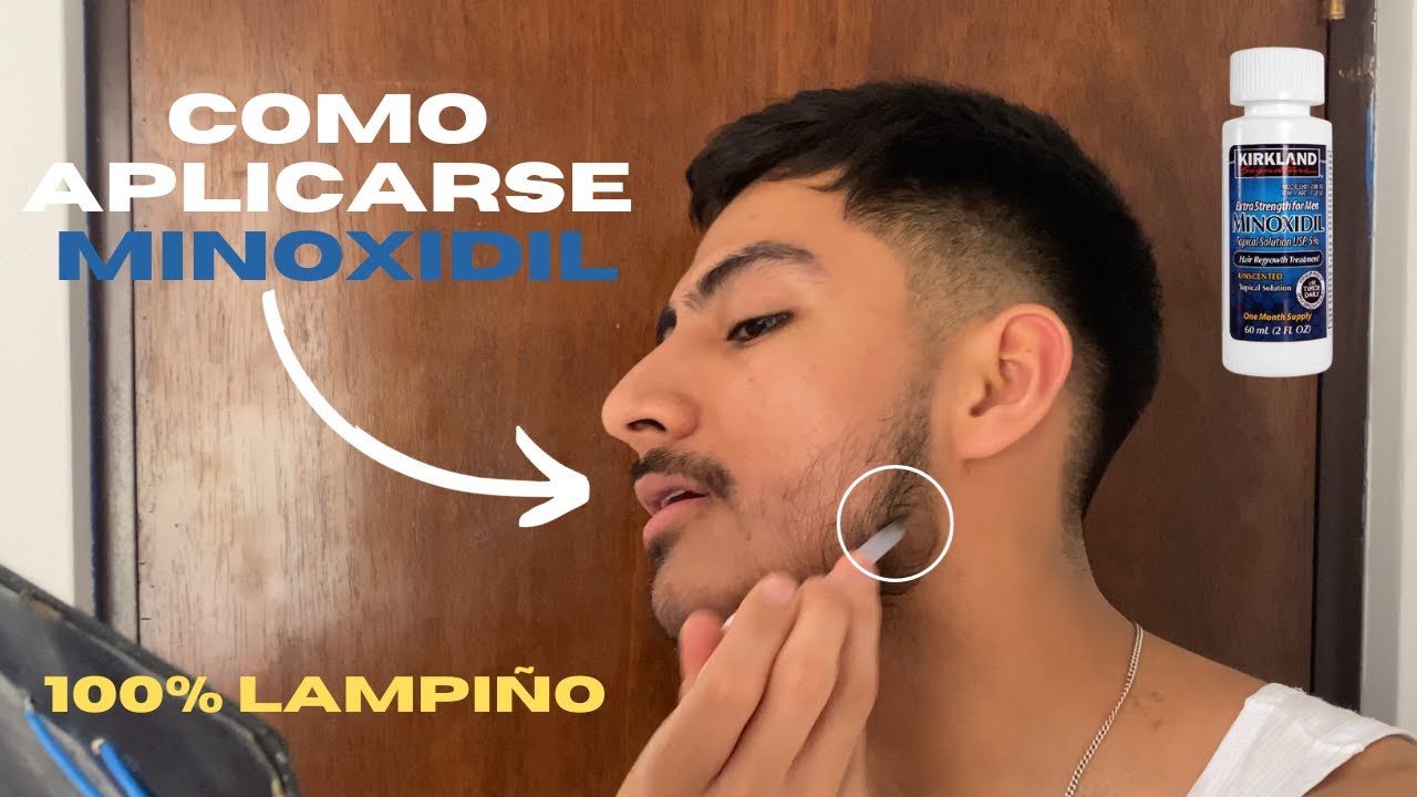 COMO APLICAR MINOXIDIL PARA CRECER BARBA - YouTube