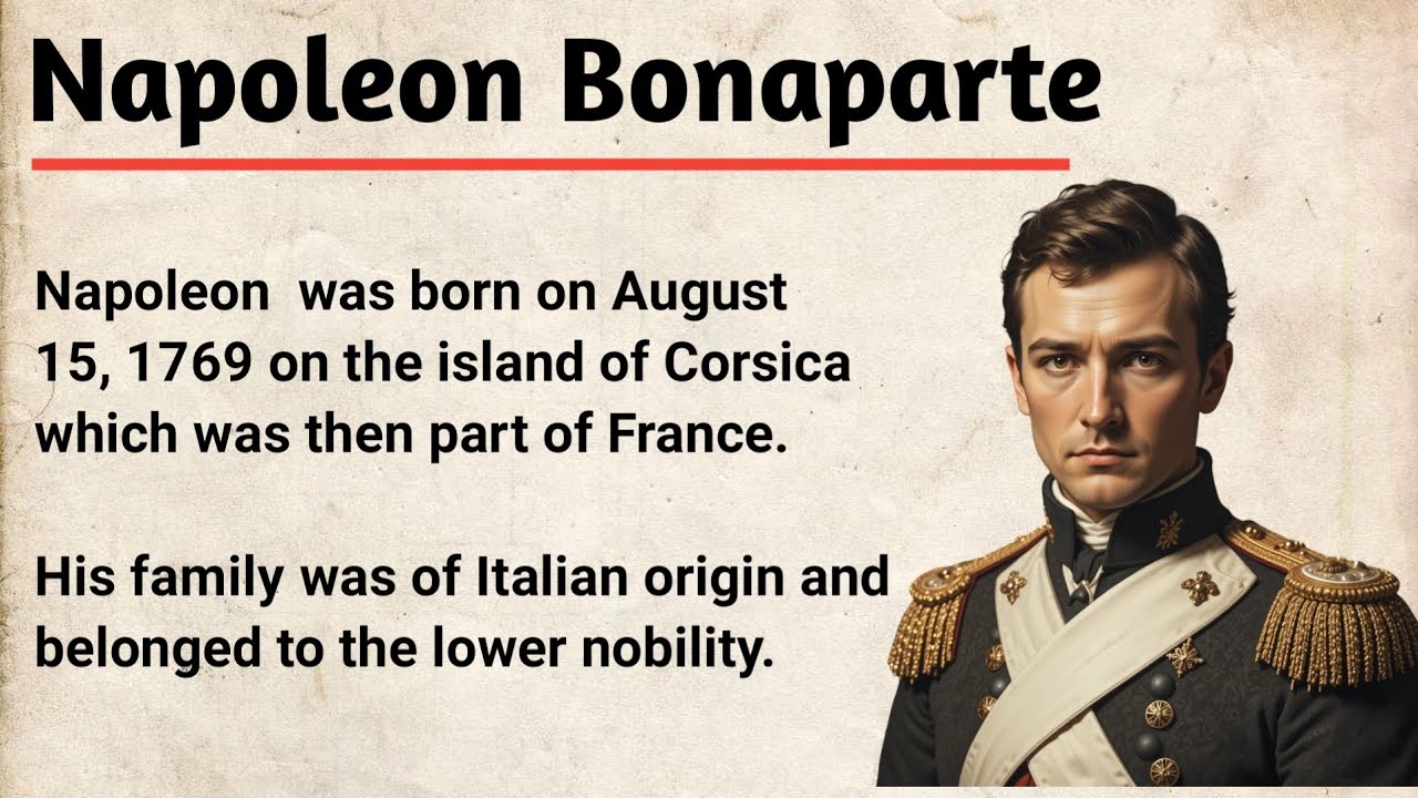 Napoleon Bonaparte Biography | Full Life Story in Simple English ...