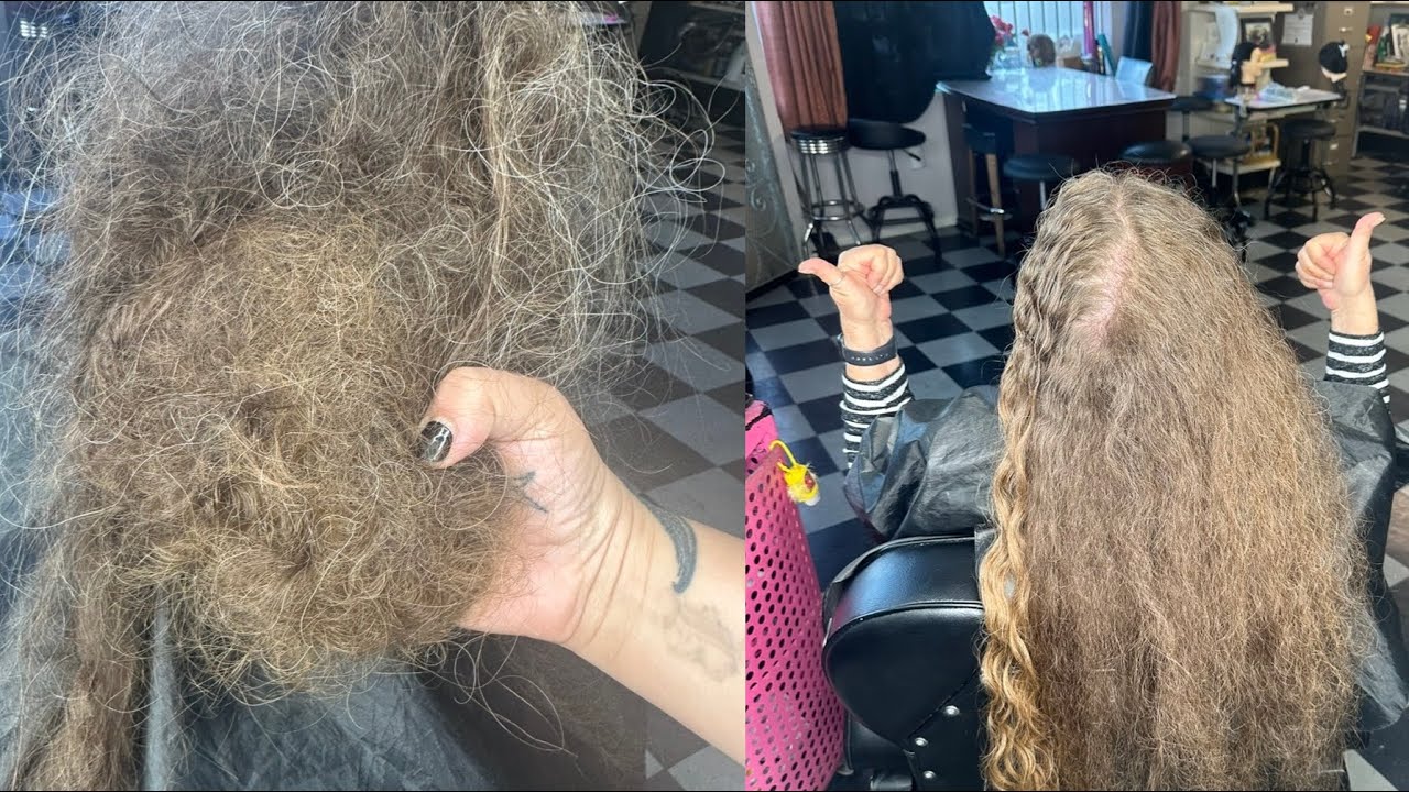 DETANGLING MATTED NATURAL HAIR - STRAIGHT HAIR - YouTube