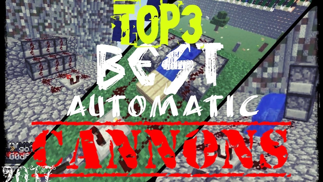 Minecraft - Fully Automatic TNT Cannon [TUTORIAL] - Top 3 - YouTube