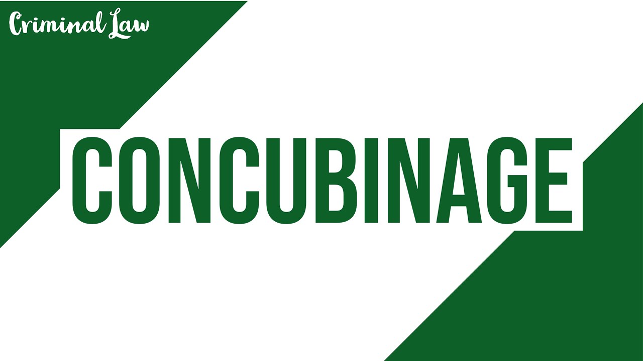 [Article 334] Concubinage: Criminal Law Discussion - YouTube