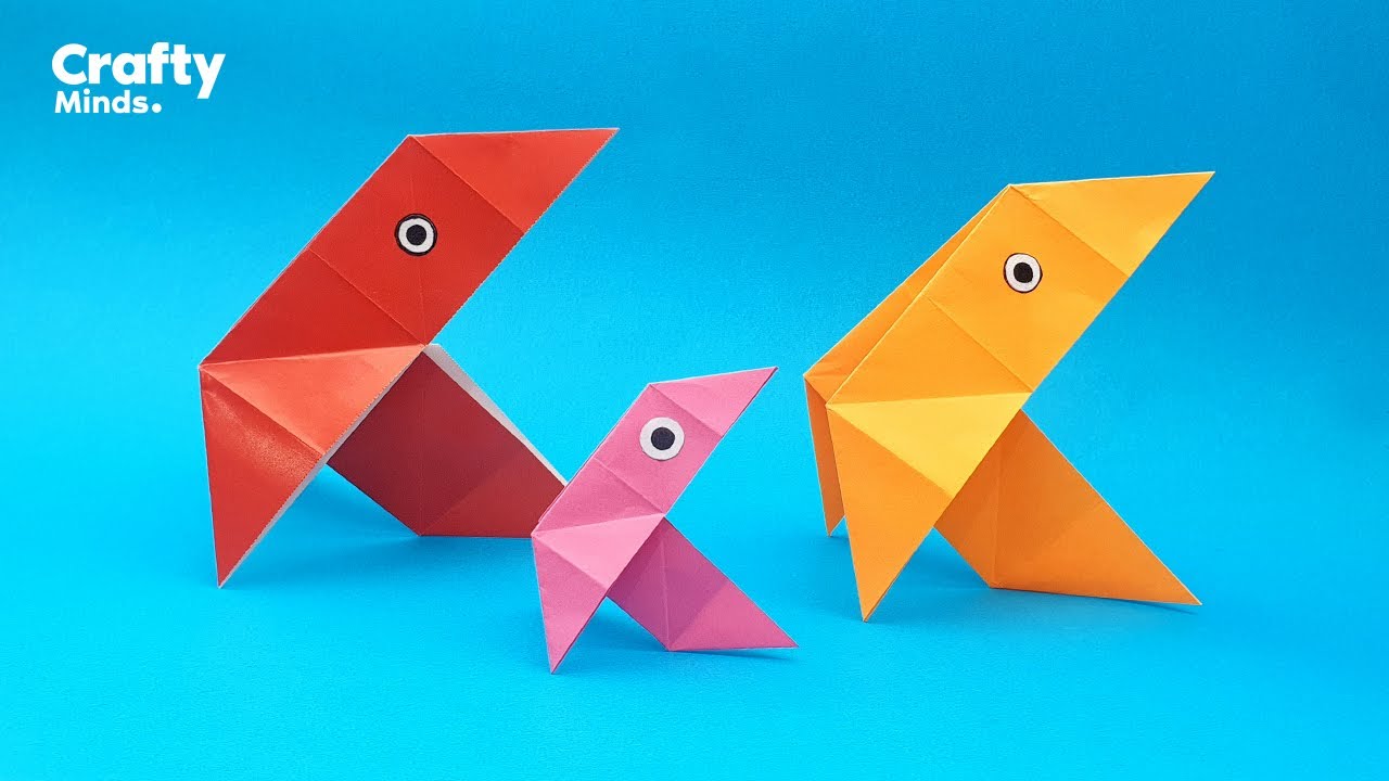 How to make Pakun Origami | Pakun Origami | Origami Flying Bird ...