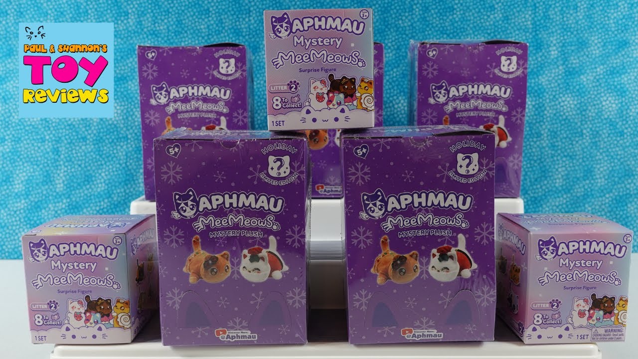 Aphmau MeeMeows Holiday Limited Edition Blind Bag Plush Unboxing ...