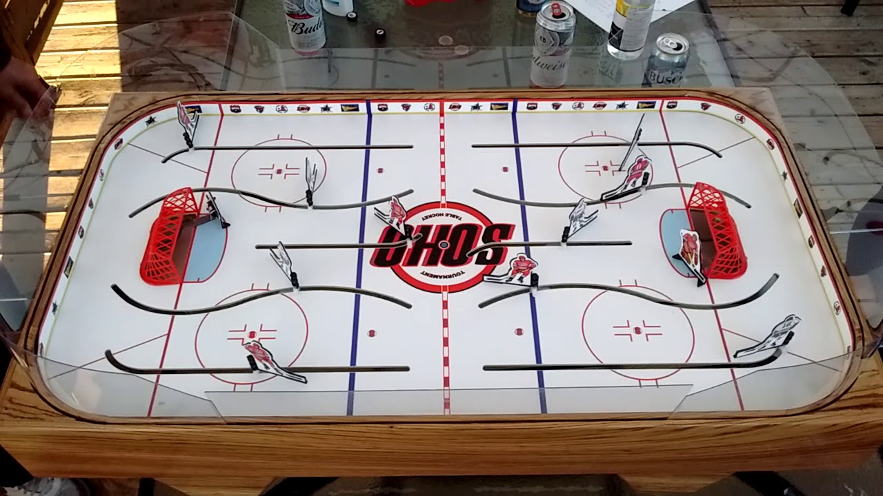 Epic game of table hockey - YouTube