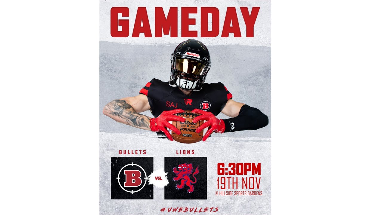 LIVE AMERICAN FOOTBALL: UWE BULLETS vs BIRMINGHAM LIONS | BUCS PREMIER ...