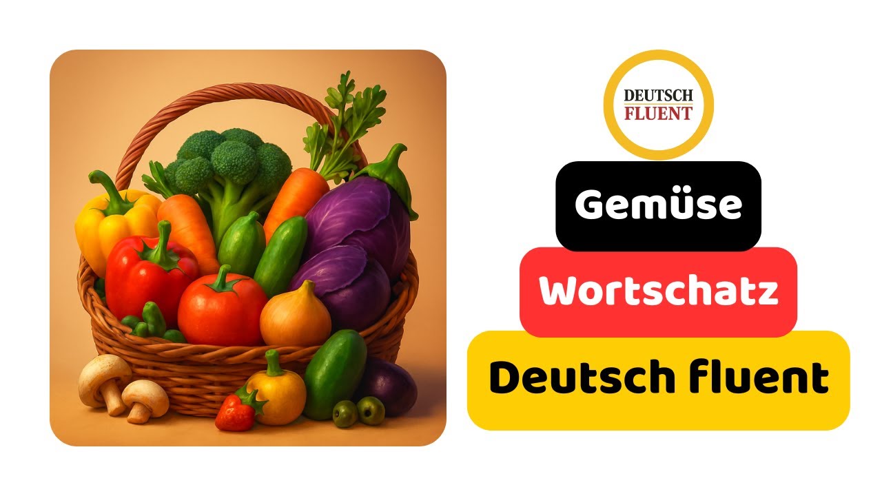 Vegetables in German | Gemüse auf Deutsch | German for beginners A1 ...