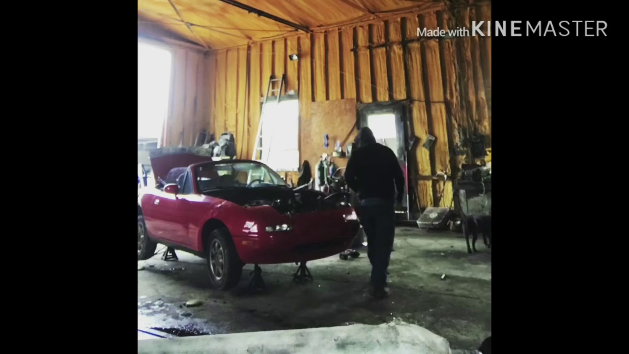 Small block Chevy Miata swap part one - YouTube