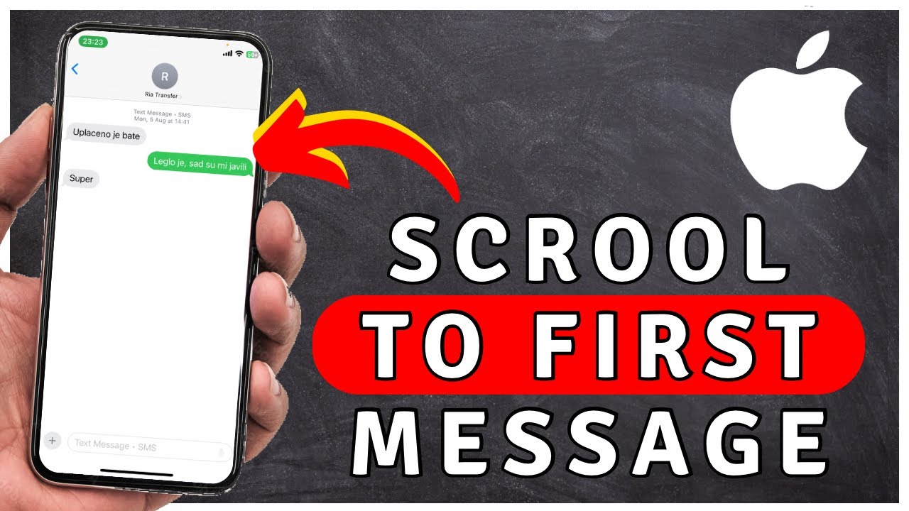 How to See First iMessage WITHOUT SCROLLING - iPhone Tutorial - YouTube