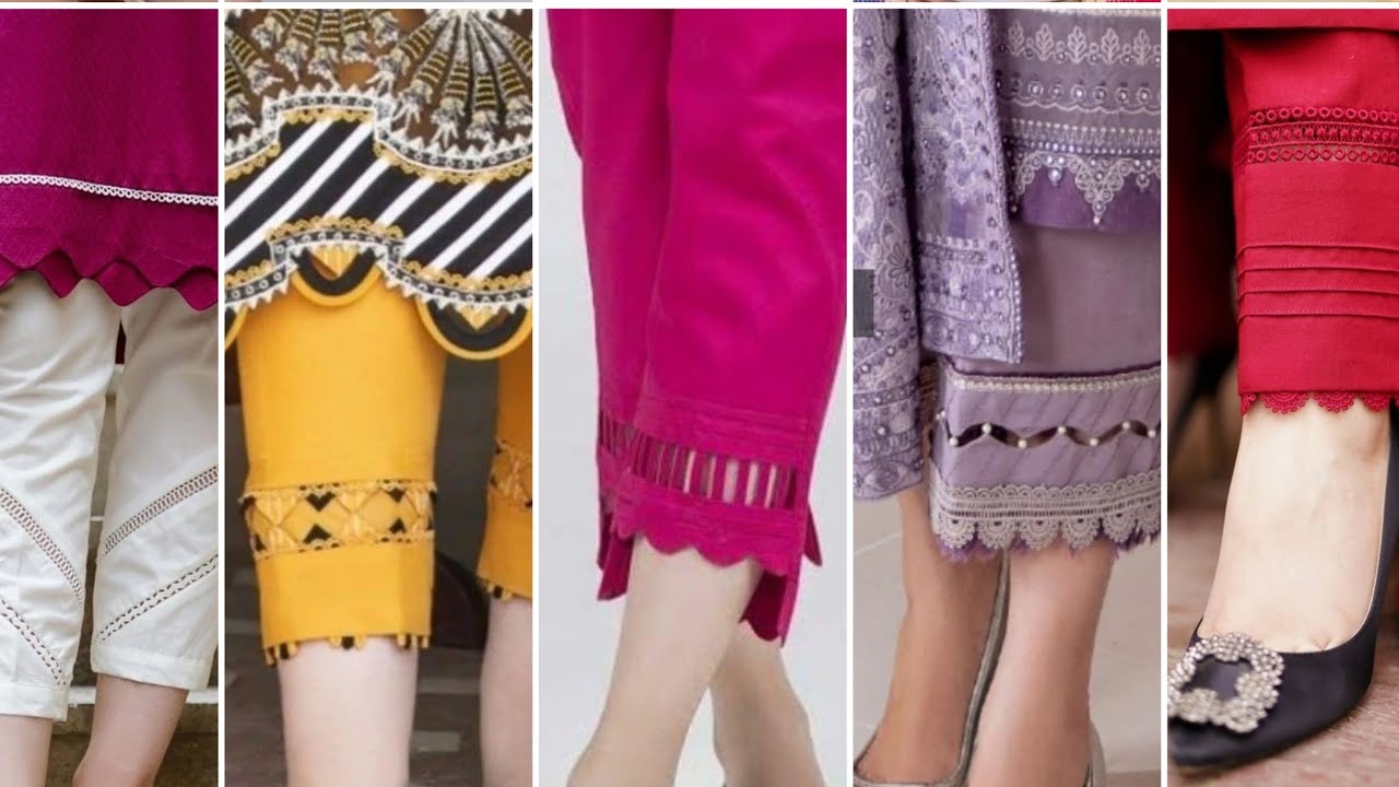 Trousers designs for girls 2023| Eid special/ Ladies trousers poncha ...