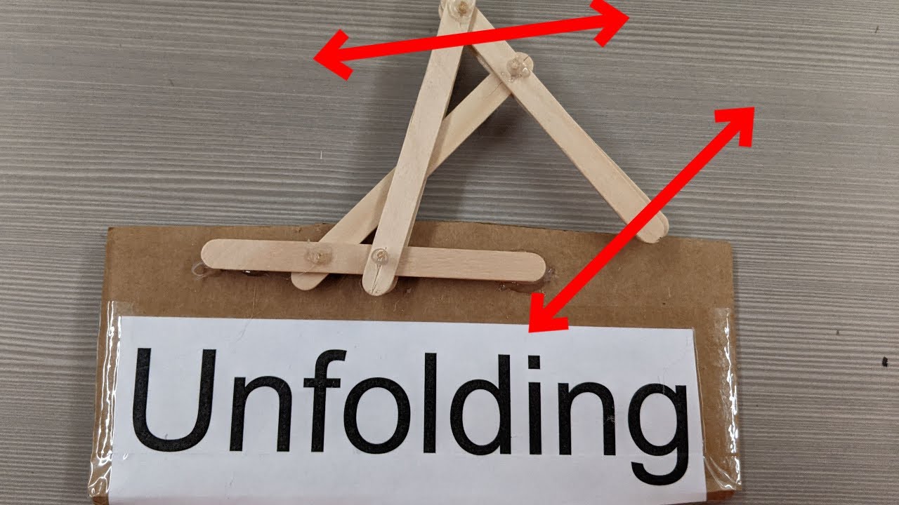 How to make an unfolding popsicle stick mechanism! - YouTube