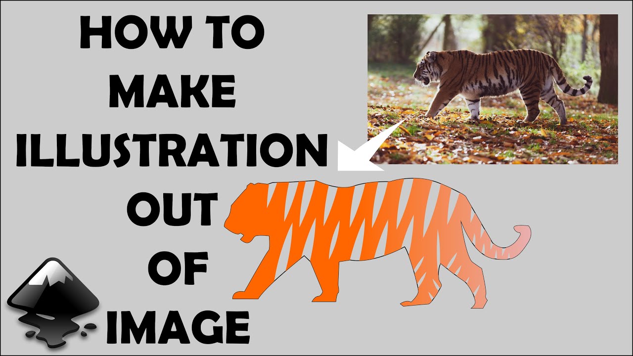 Inkscape Tutorial Part: 7 HOW TO MAKE DIGITAL ILLSTRRATION OF TIGER IN ...