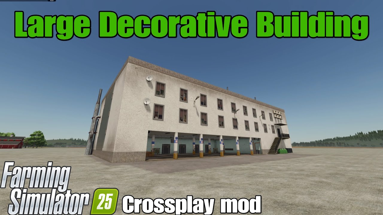 Large Decorative Building / FS25 crossplay mod - YouTube