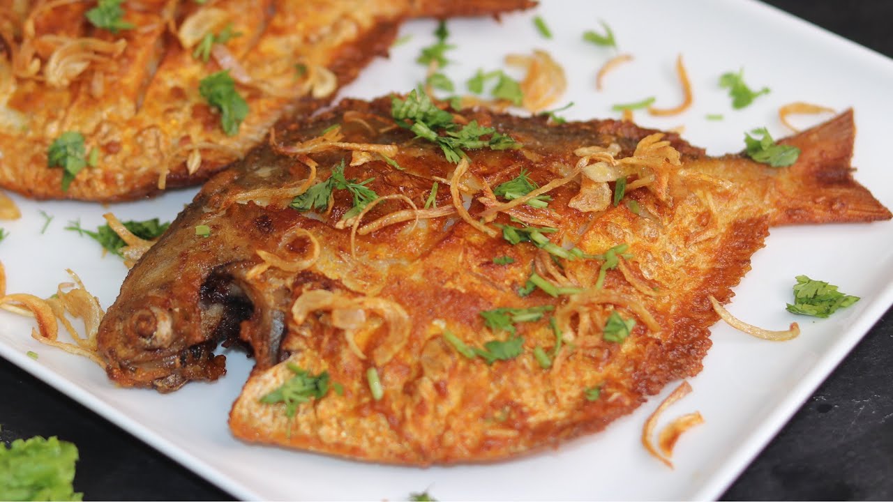 Crispy Pomfret Fish Fry Recipe | Rupchanda Fry - YouTube
