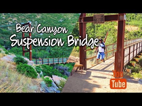 Amazing Suspension Bridge in Draper, Utah || Bear Canyon Suspension ...