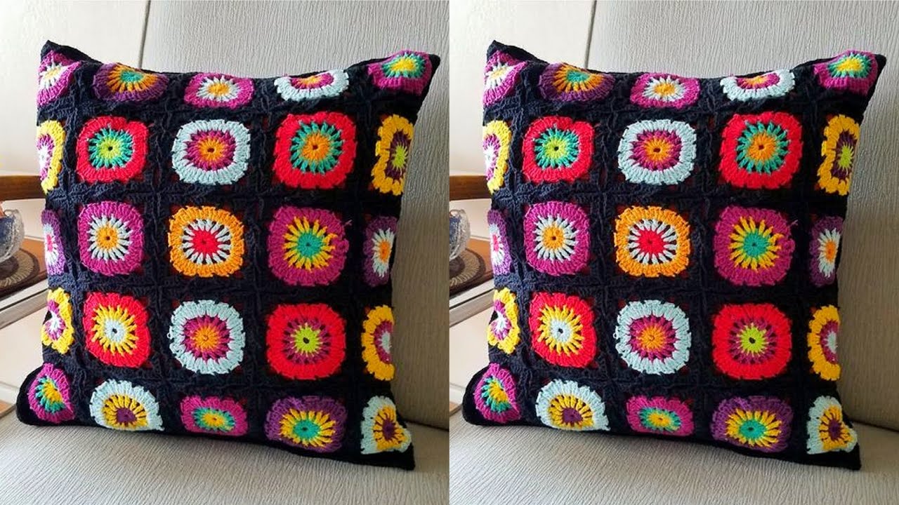 Gorgeous and Creative Free Crochet Cushion Covers patterns/Granny ...