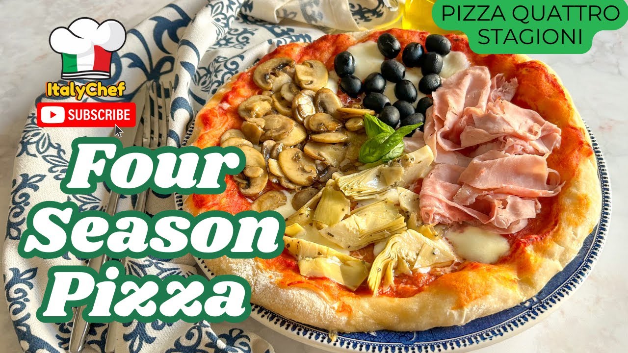 Four Season Pizza | Ultimate Four Season Pizza Recipe - YouTube