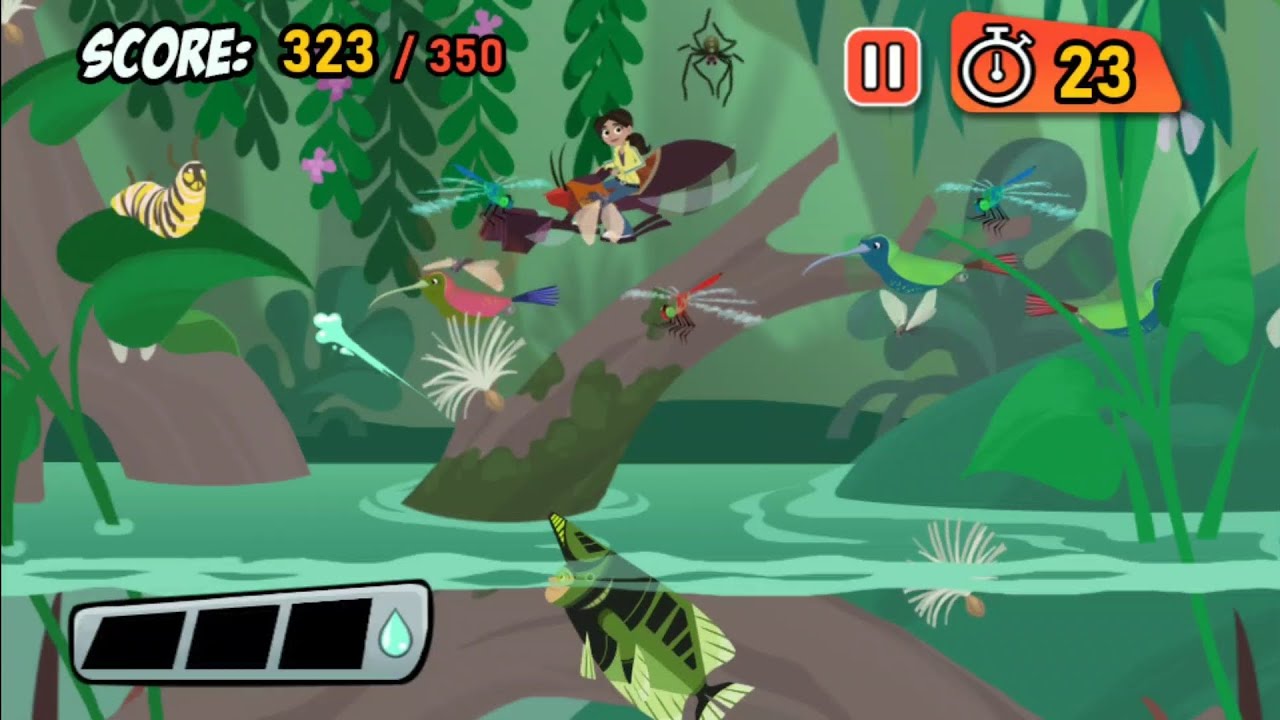 Wild Kratts - Archerfish Bug Rush - YouTube