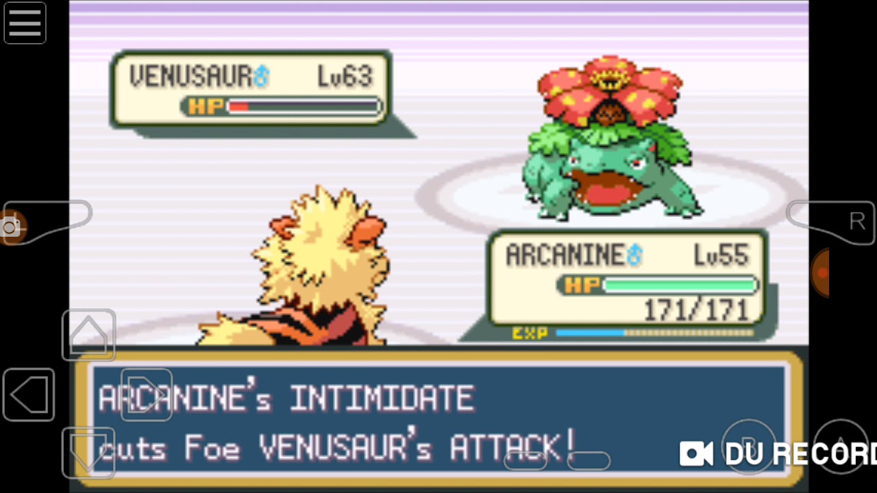 My Pokemon Fire Red Champion Battle - YouTube