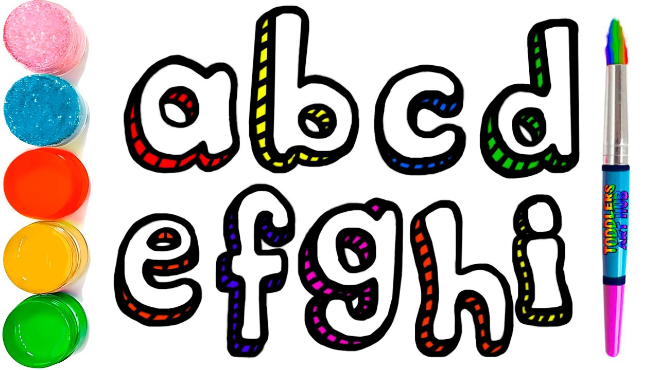 Small Letter drawing || a to z drawing || Alphabet Drawing - YouTube