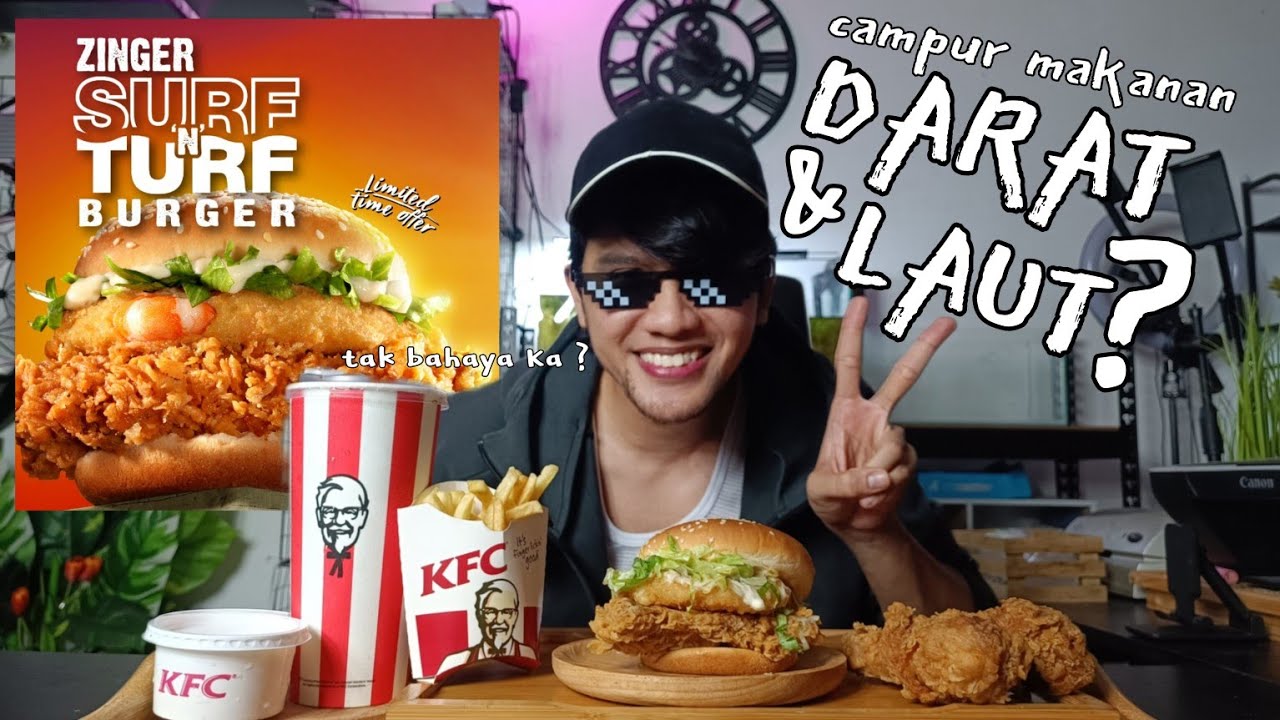 [BARU] KFC ZINGER SURF 'N' TURF BURGER 🍔 || OMG 🤯 tengok ni dulu sebelum korang beli !!!! - YouTube