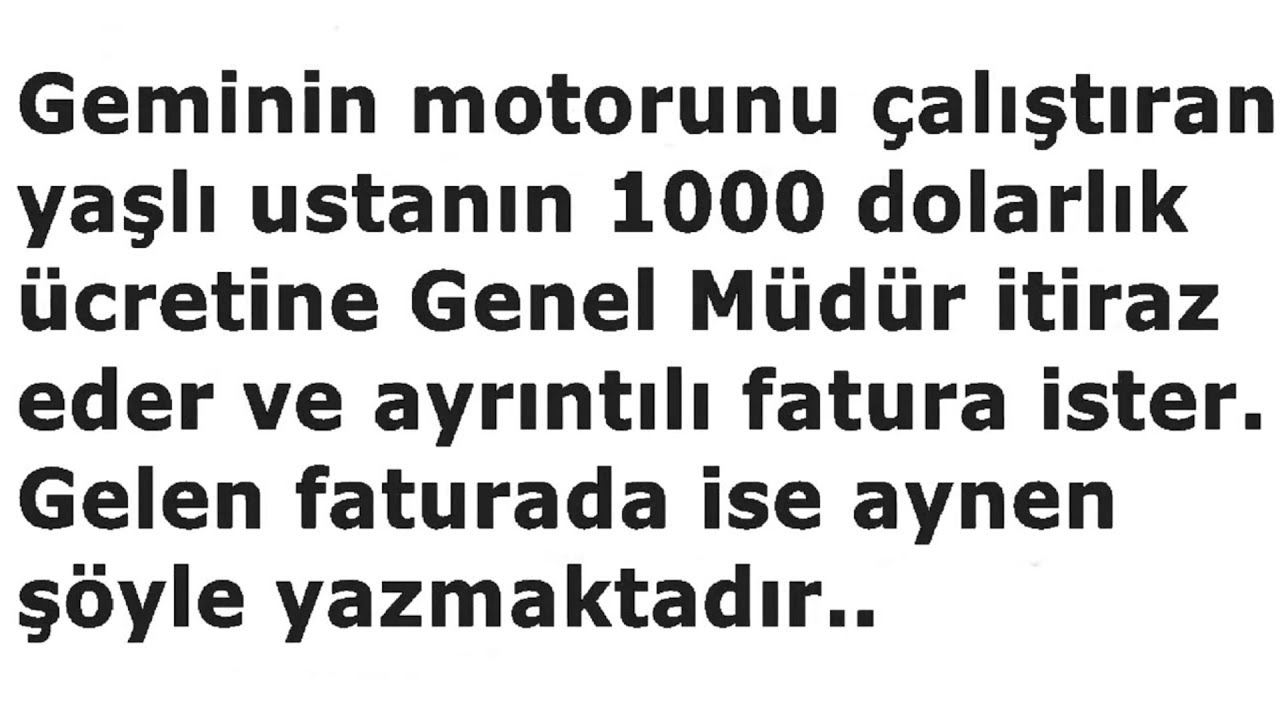 Gemi Motoru Ustası - YouTube