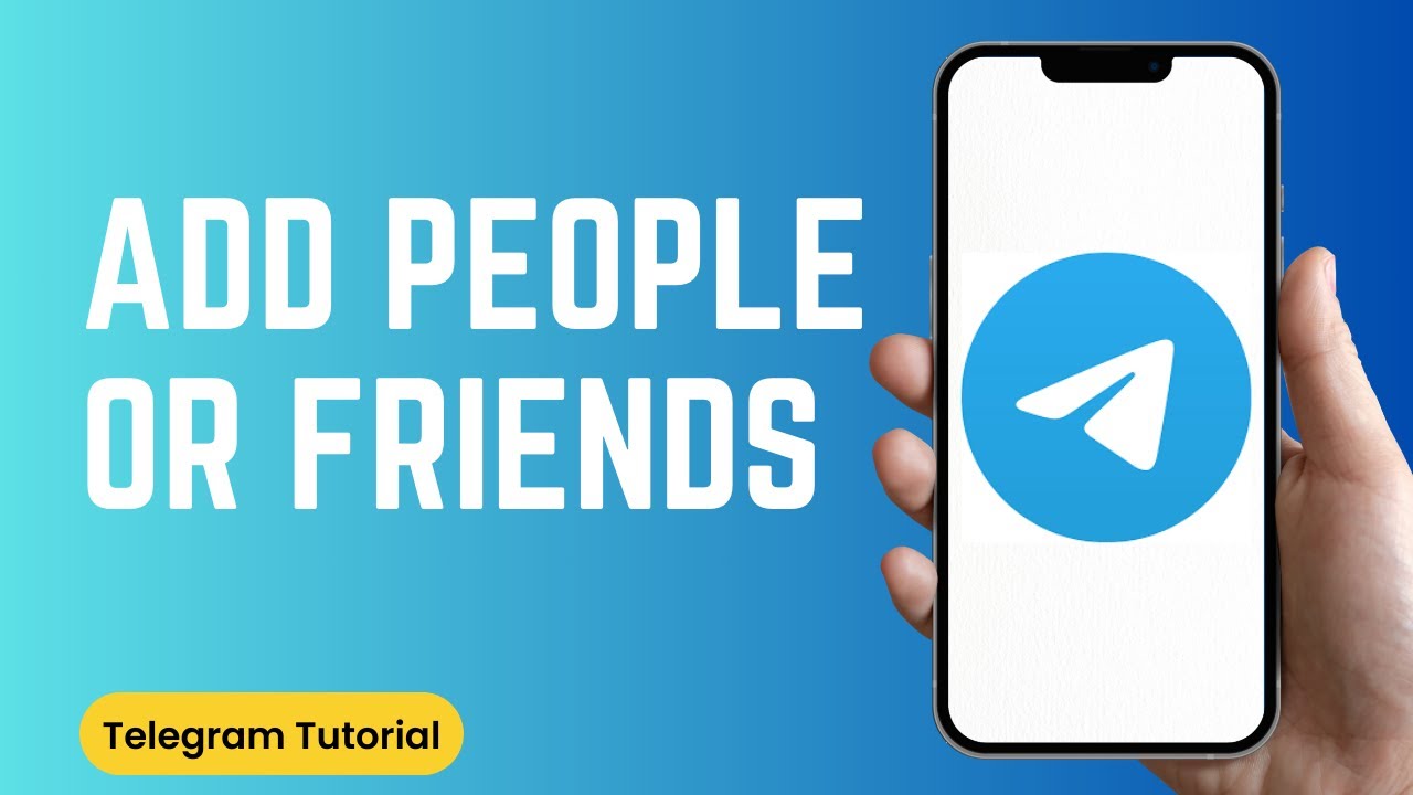 How To Add People Or Friends On Telegram - YouTube