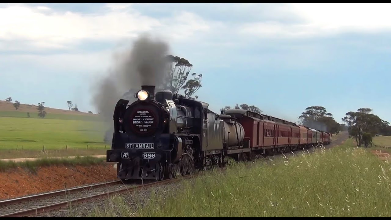 Australian Steam Trains - Last Broad Gauge to Wycheproof pt2 - YouTube