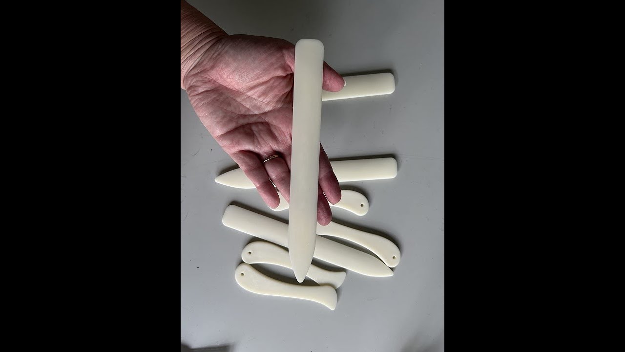 8 PCS Bone Folder Tool, Plastic Bone Folder Paper Creaser Set Scoring ...