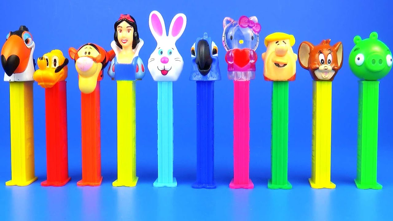 PEZ Candy Dispenser Angry Birds Flintstones Princess Disney Characters ...