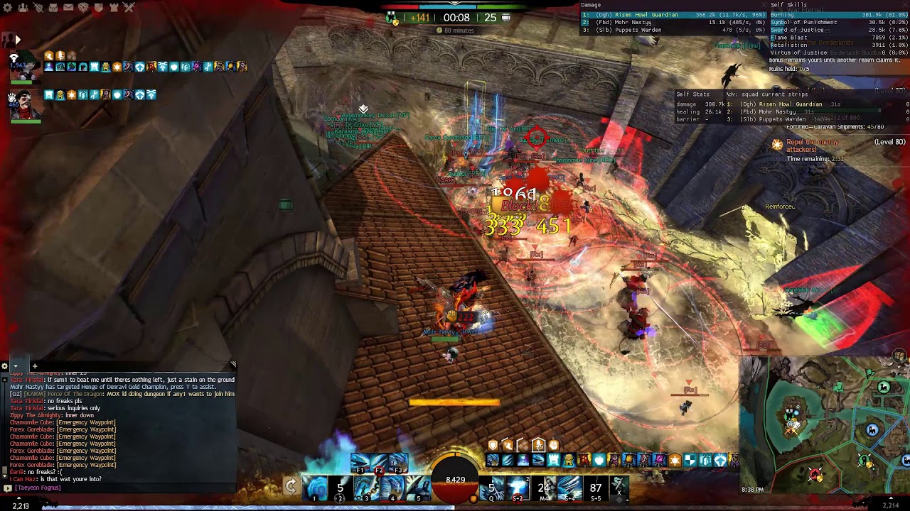 GW2 WvW Burn Dragonhunter zerging - YouTube