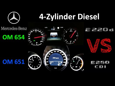 Mercedes E250 CDI vs E220d Beschleunigung und Fahrleistungen