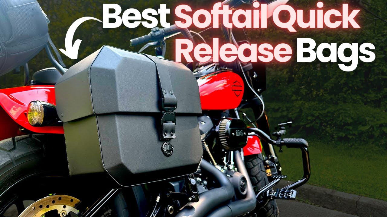 Are the Best Harley Softail Quick Mount Bags | Fat Bob? - YouTube