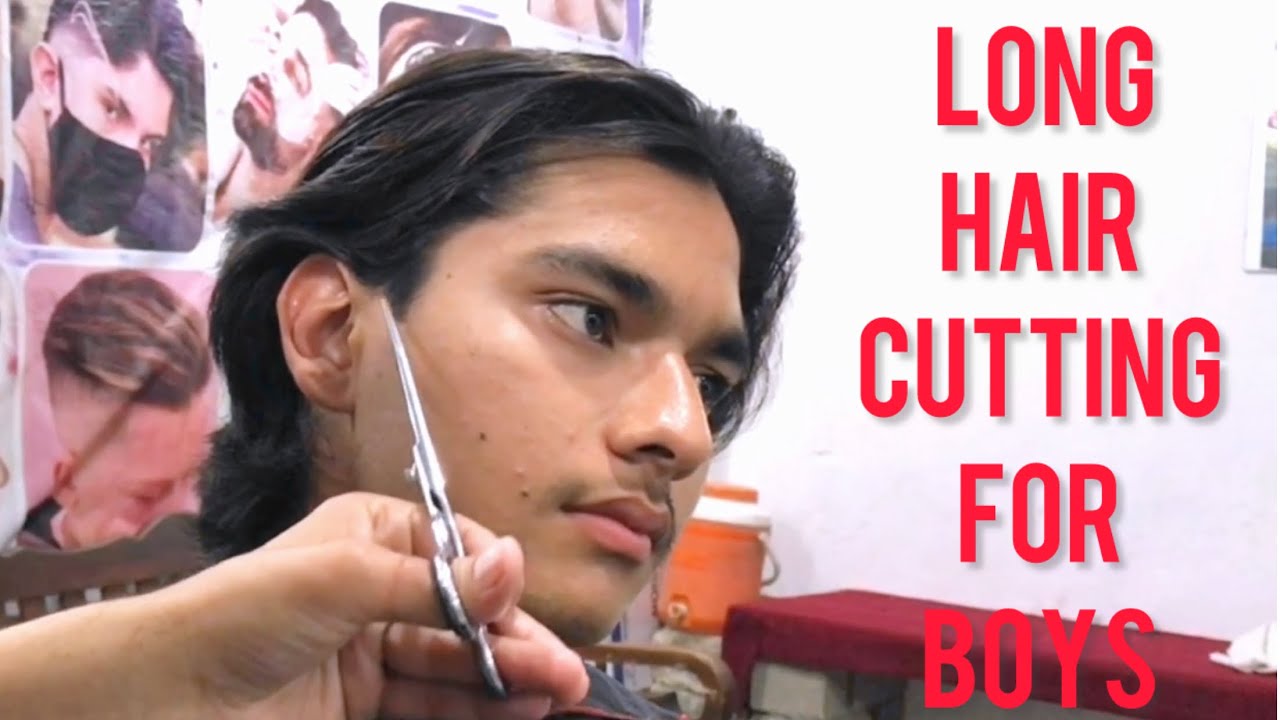 Long Hair Cutting For Boys Full Tutorial Step By Step | HAIRCUT MASTER ...