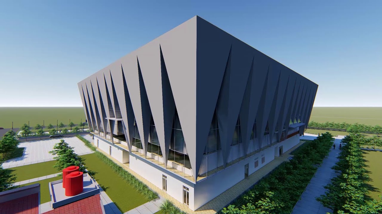 perencanaan Gedung seni budaya Batak Toba - YouTube
