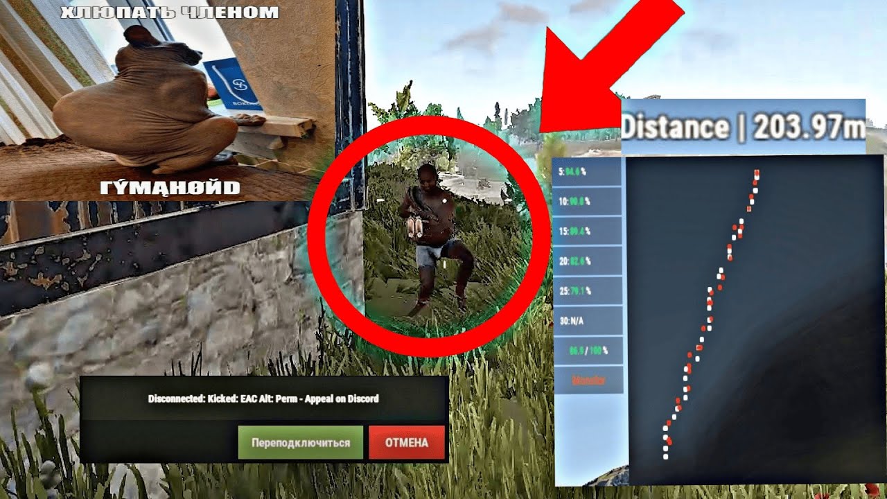 Rust(Раст) highlights ДАЛИ EAC ВО ВРЕМЯ ИГРЫ СКИБИДИ PEEK VS cheaters ...