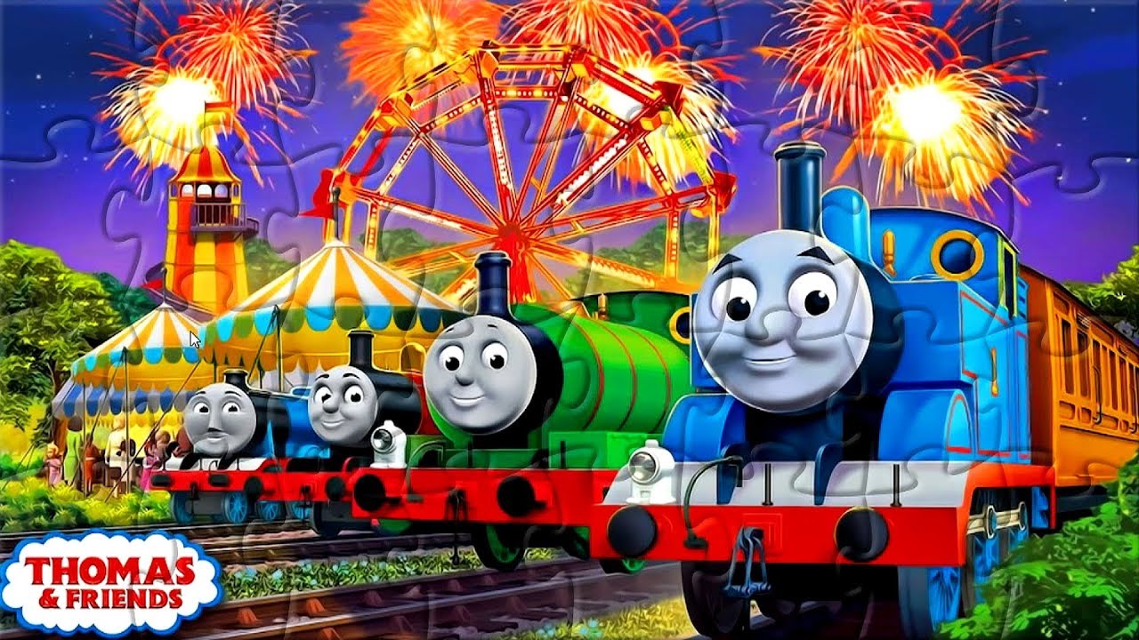 Thomas & Friends - fireworks | Picture Puzzle Game for kids - YouTube