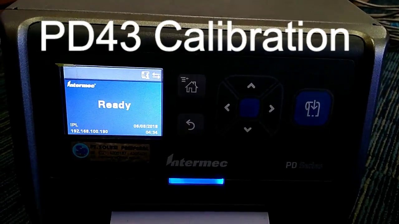 Barcode Printer Intermec PD43 Calibration and Profiling - YouTube