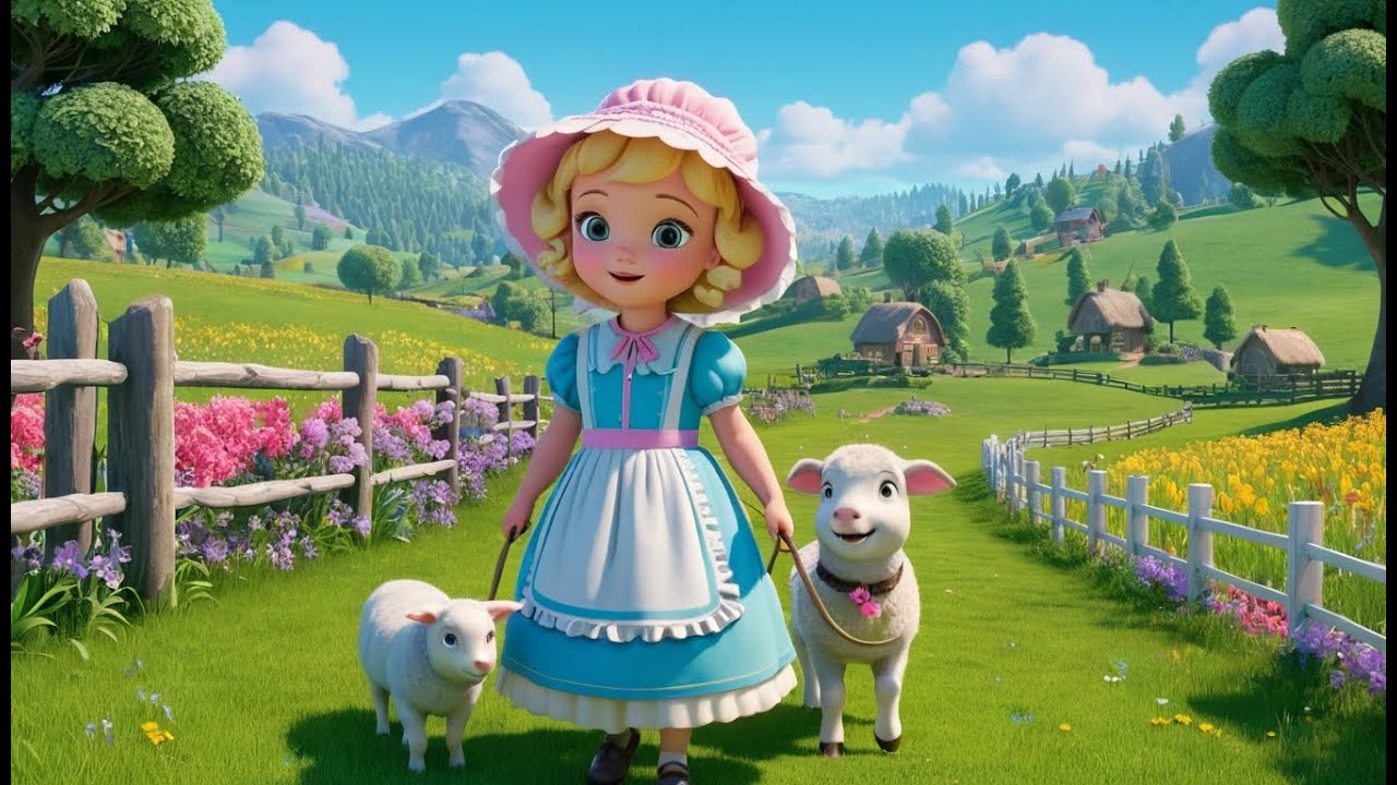 Little Bo Peep Rhyme Song | Popular Nursery Rhyme & Educational Kids ...