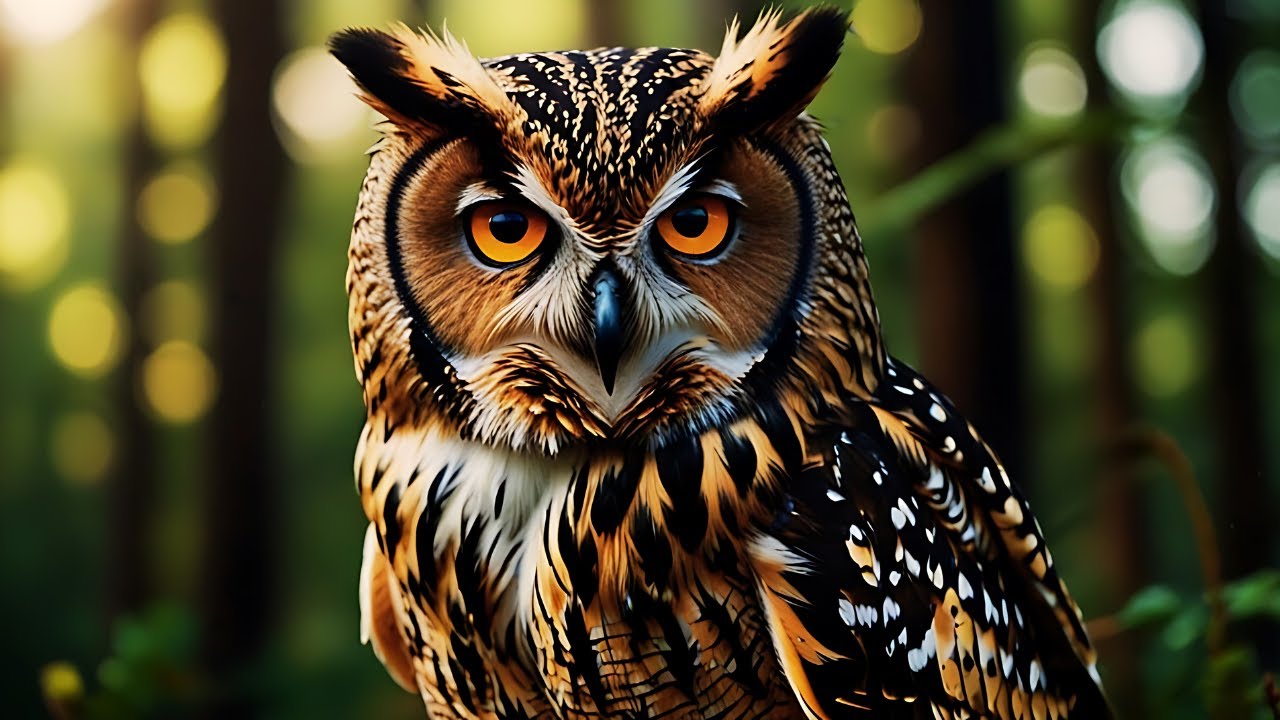 Five colors very beautiful forest owl ll Animal FHD - YouTube