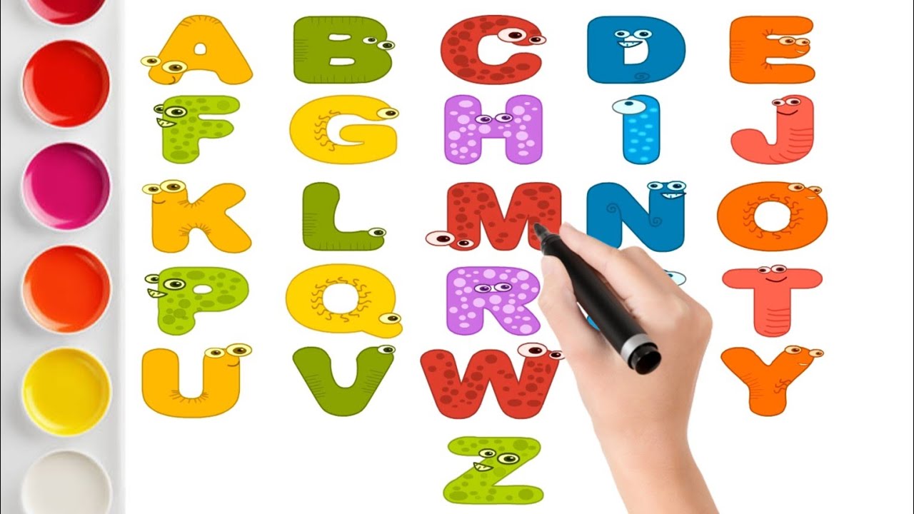 ABCD draw with | ABCD....Z | # ABCD kids | drawing |1 - YouTube