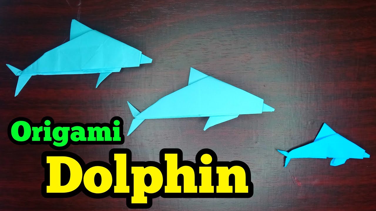 How To Make A Easy Origami Paper Dolphin | Marki's Origami - YouTube