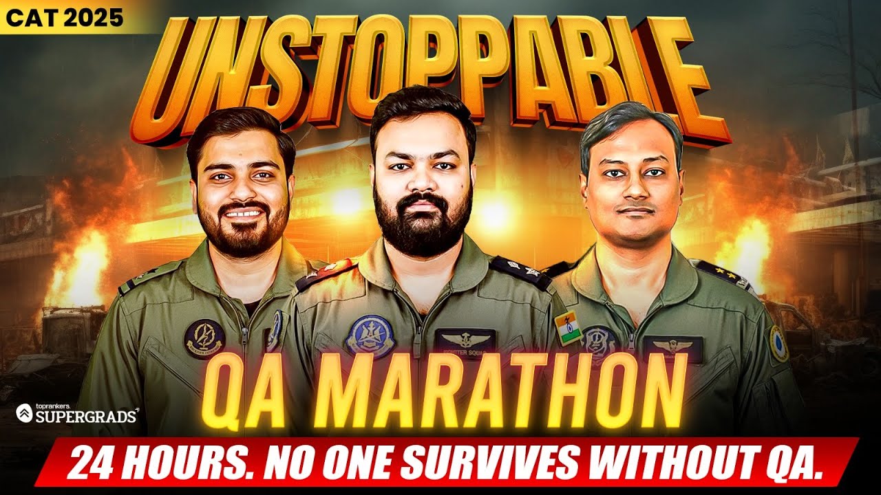 24 Hours Non-Stop QA Marathon for CAT 2025 | Full Quant Revision ...