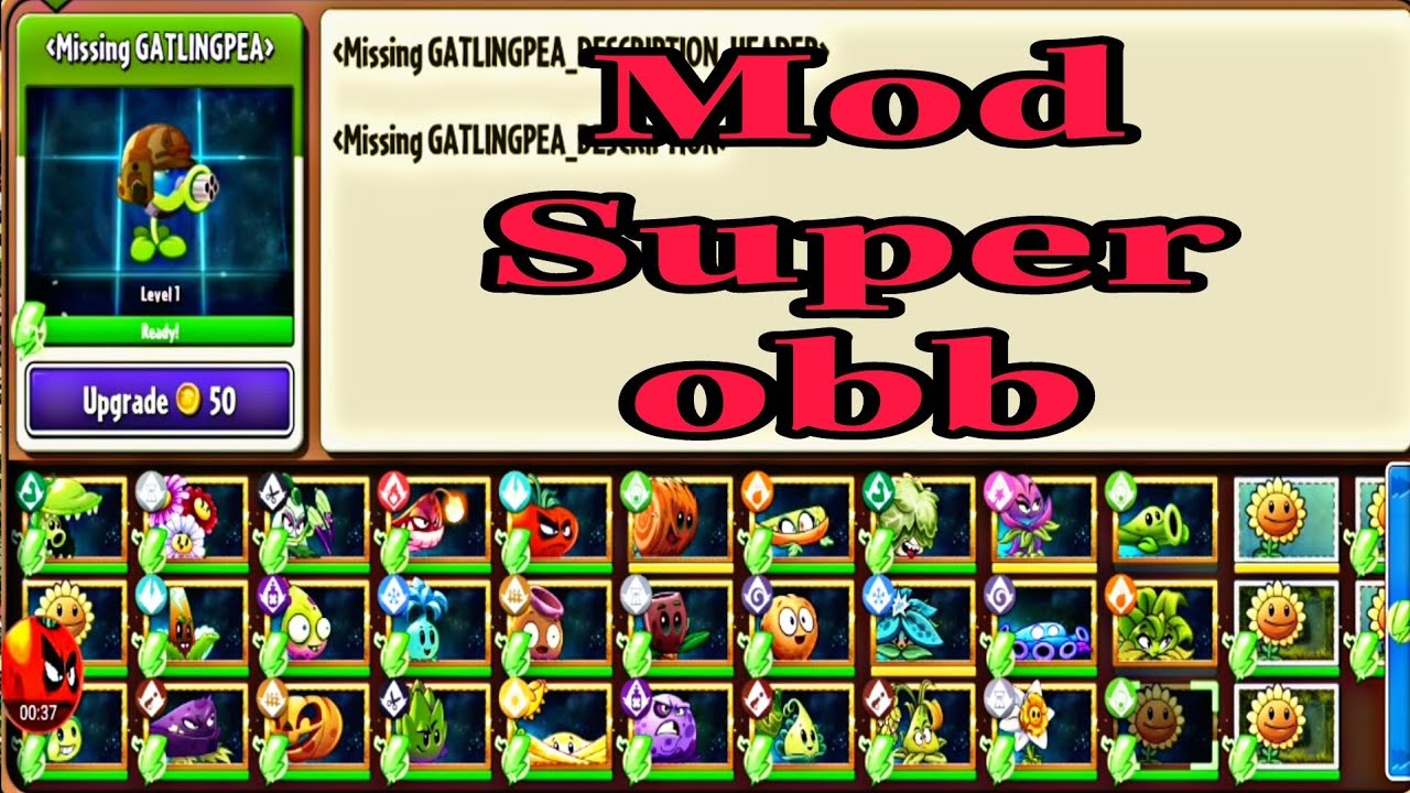 Plants China Gatlingpea mod obb missing sprout- sungun- sunpod super ...