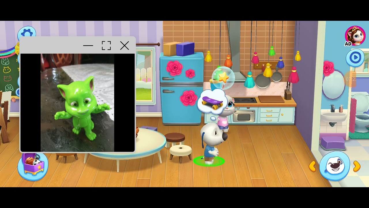 green Tom visita a casa do talking Tom - YouTube