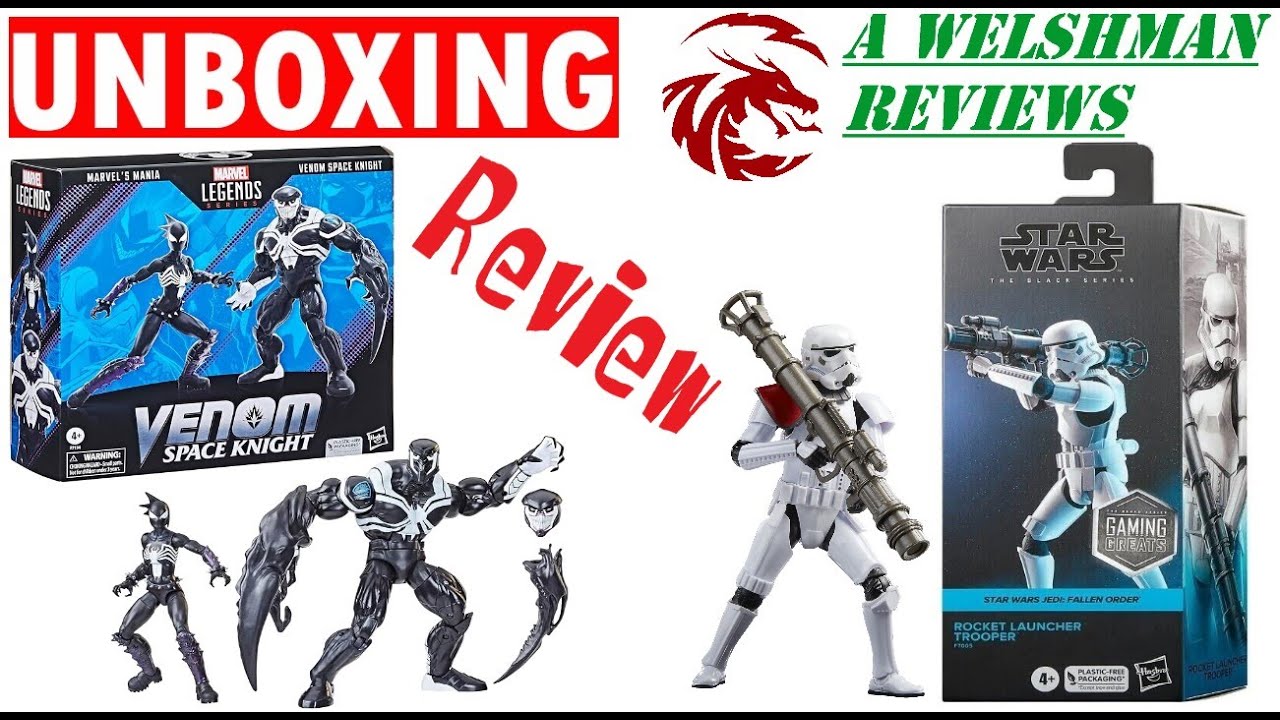 Venom Space Knight & Marvel's Mania & Star Wars Rocket Launcher Trooper ...