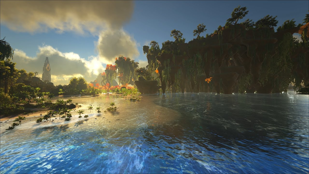 Take a Relaxing Trip to Crystal Island's Beach Views - YouTube