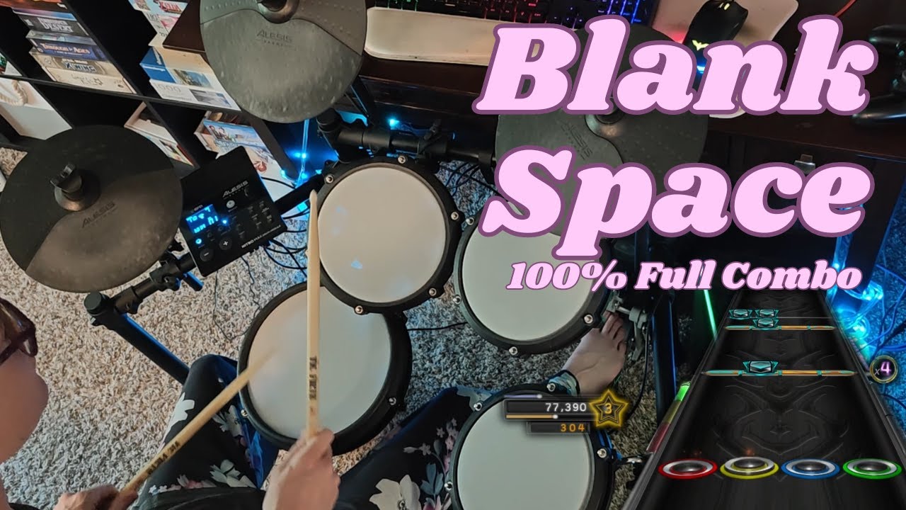Blank Space by Taylor Swift - Clone Hero Pro Drums 100% FC - YouTube