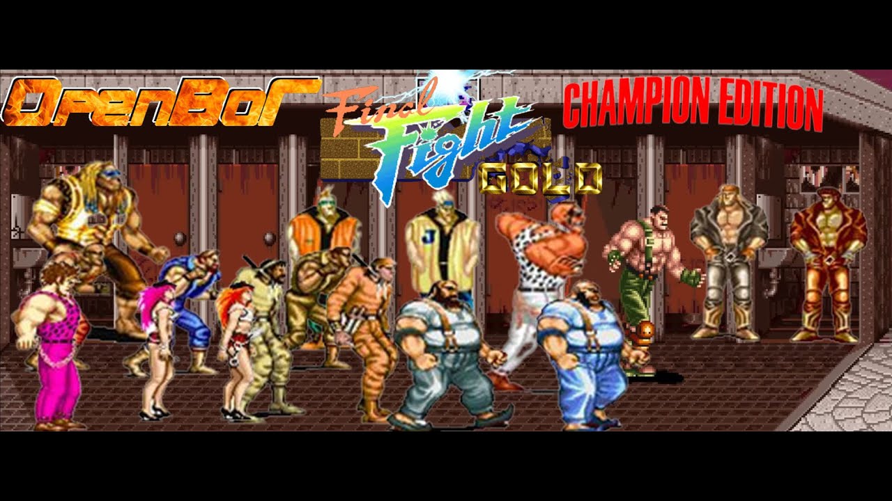 Final Fight Gold Champion Edition OpenBor Haggar Playthrough Xeon 2640 ...